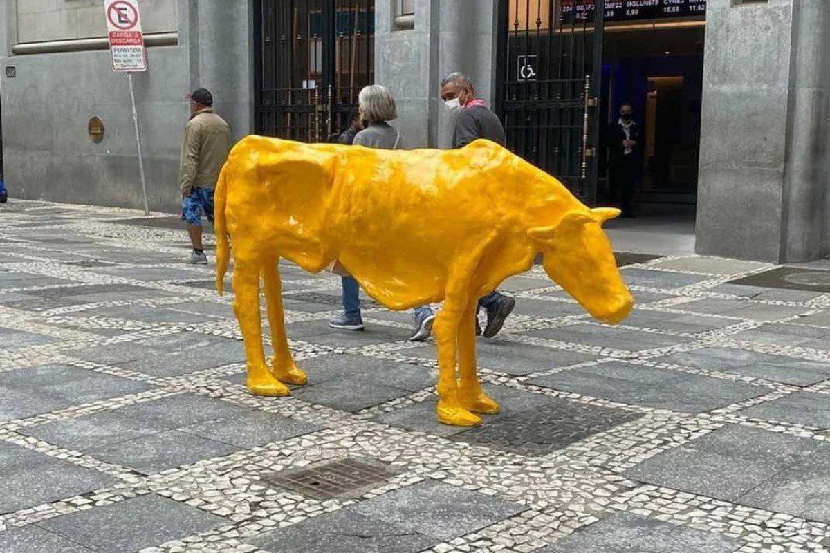 'Vaca Magra' substitui estátua de 'Touro de Ouro' em frente à B3 ...