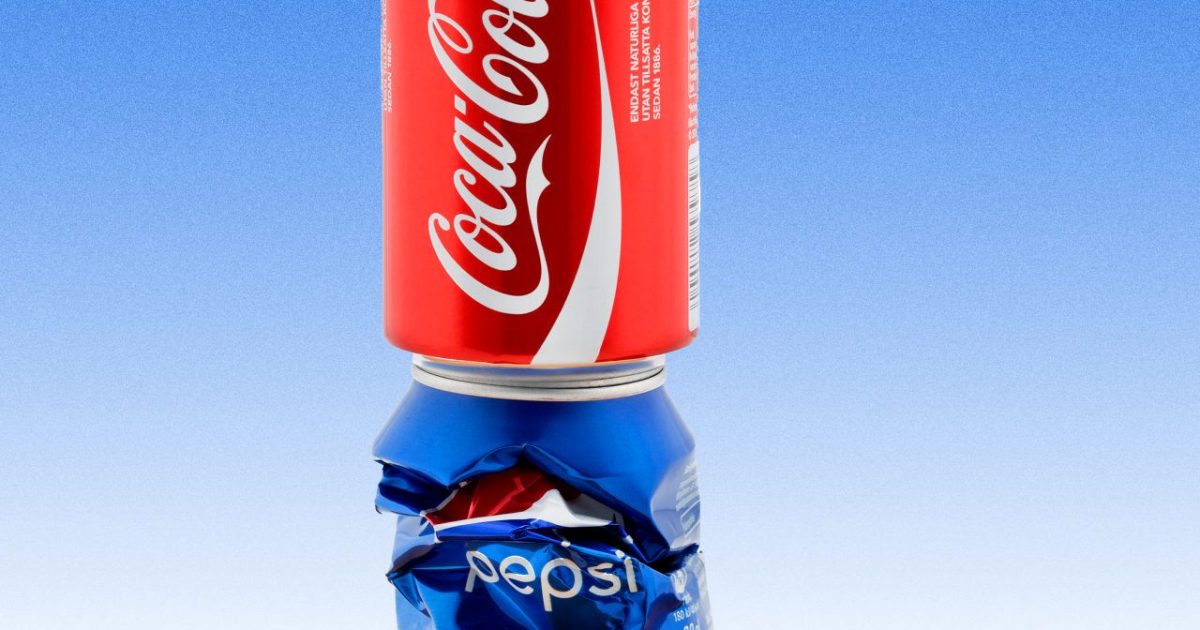 Se a Pepsi quer vencer, ela vai ter que jogar o jogo da Coca-Cola ...